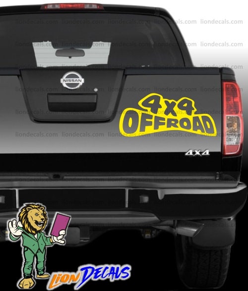 4x4 off Road Pickup Truck Decal. off Road Sticker. 4x4 off Road Sticker ...