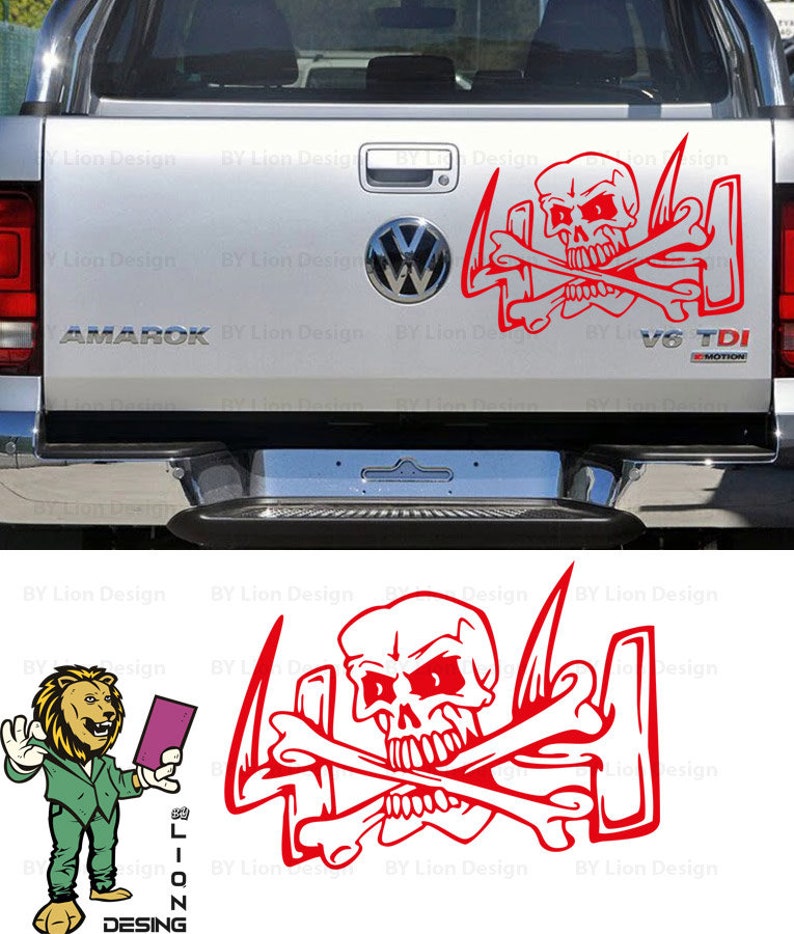 4x4 Skull Decal. 4x4 Sticker. Skull off Road Decal. - Etsy