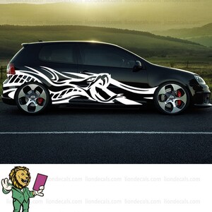 Cobra Snake Car Decal: Side Body Stickers - Left & Right Set - Etsy