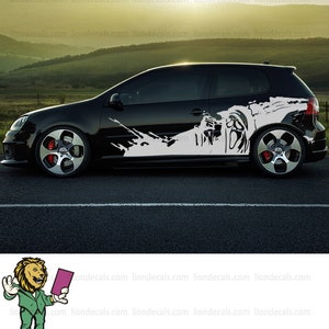 Screem Ghost Car Side Decal Sticker - Left & Right Set - Etsy