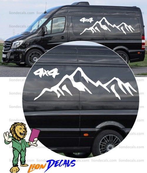 4x4 Mountain off Road Pickup Truck Side Decal. Mountain off Road ...
