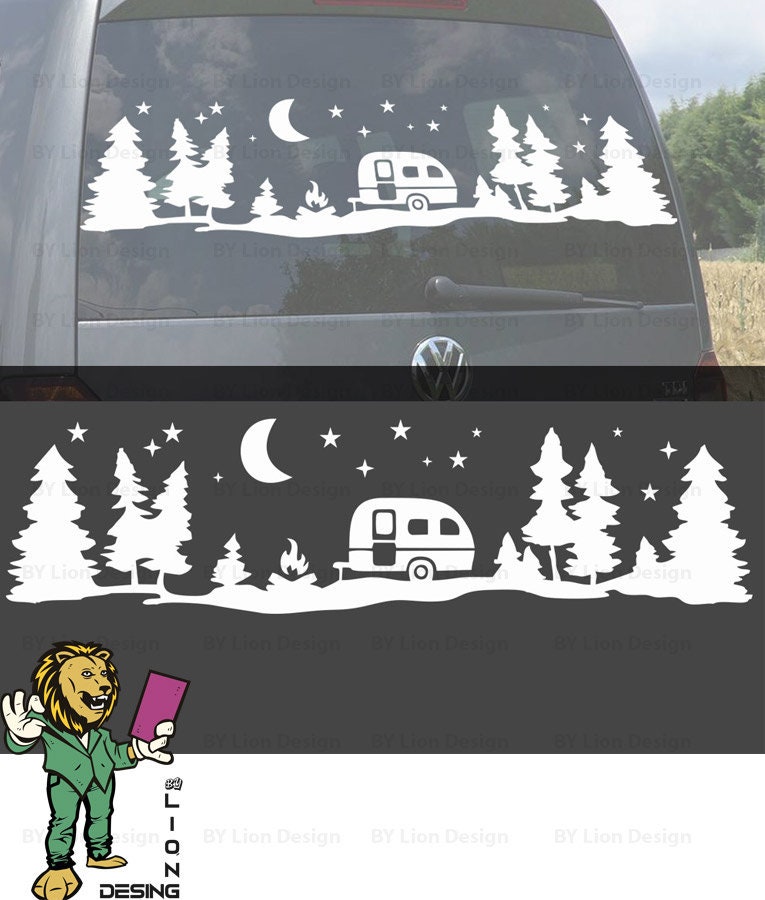 Travel Trailer Decal. Nature Landscape Caravan Sticker. Cam Decals ...