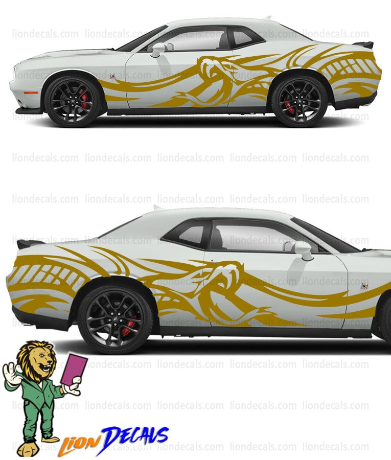 Snake Side Body Car Decal. Cobra Snake Car Sticker. Snake Car Body ...
