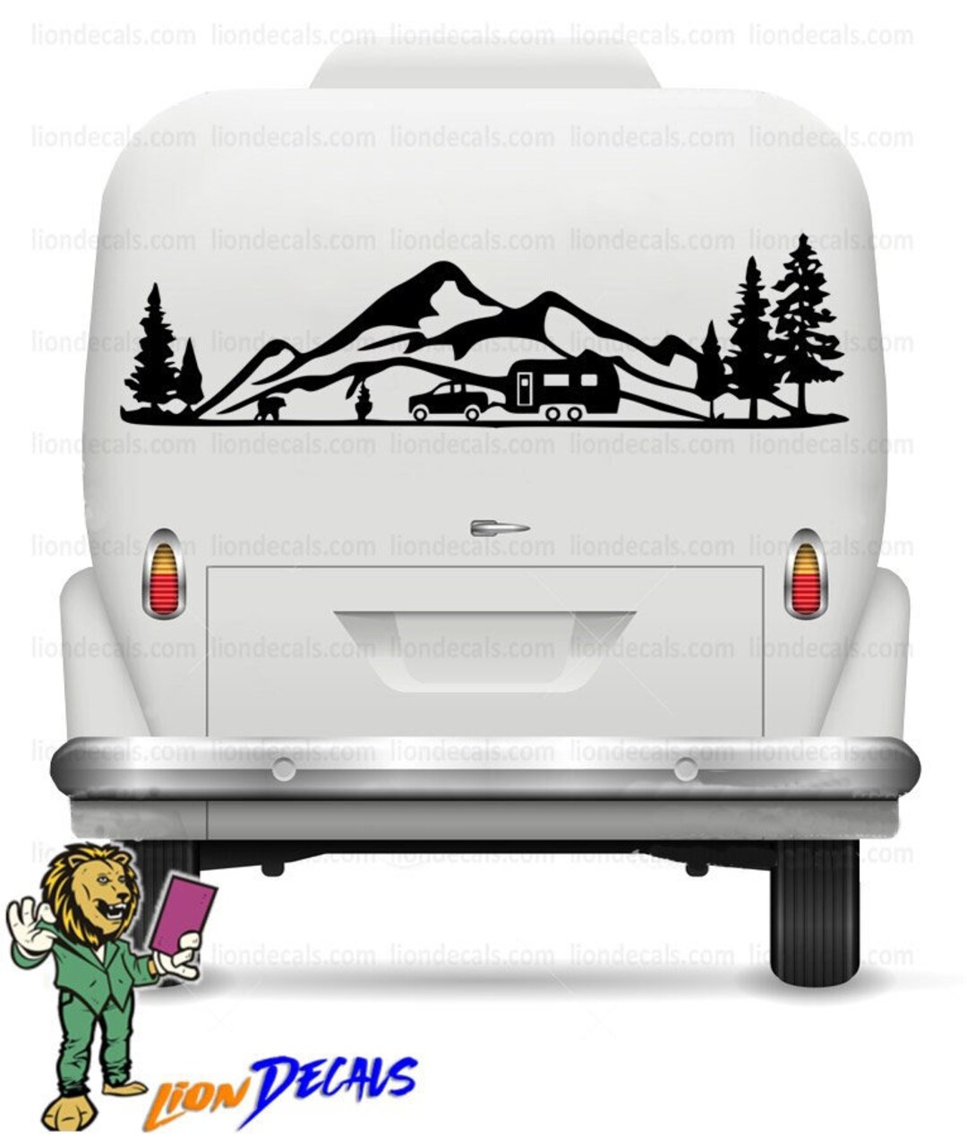 Bear Mountain Caravan Decal, Sticker. - Etsy