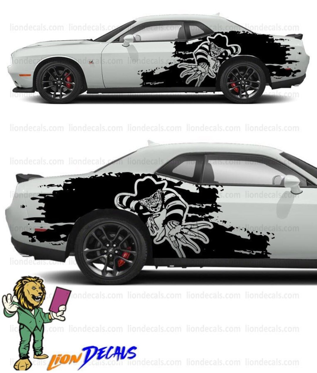 Freddy Krueger Car Side Back Fender Decal. Car Horror Decal - Etsy