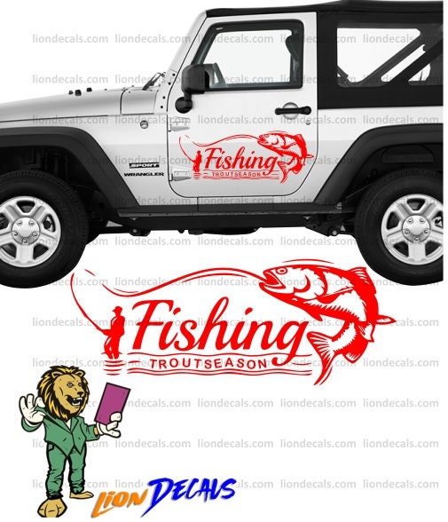 Fishing Car Decal. Hunting Decal. Fish Sticker - Etsy