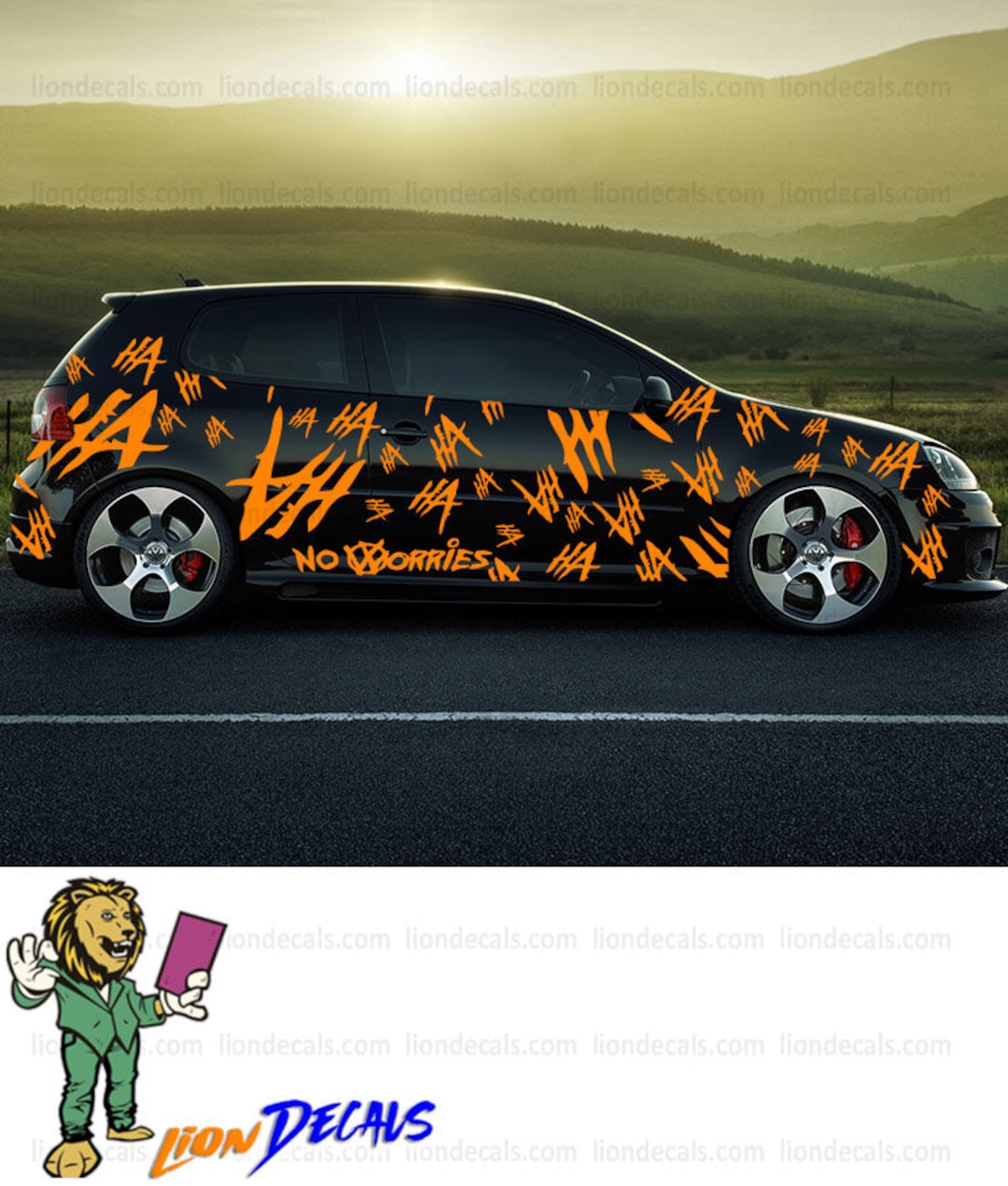Joker Ha Ha Car Decal - Vinyl Side Graphics (2 Piece) - Etsy