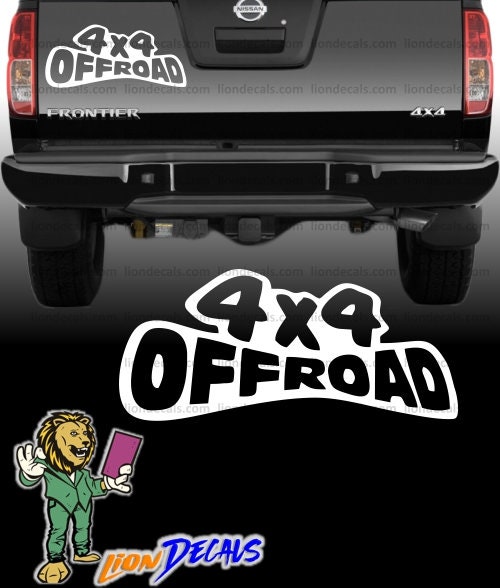 4x4 off Road Pickup Truck Decal. off Road Sticker. 4x4 off Road Sticker ...