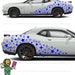 Star Car Stickers. Car Hood and Side Body Sticker Set. Mustang- Charger ...