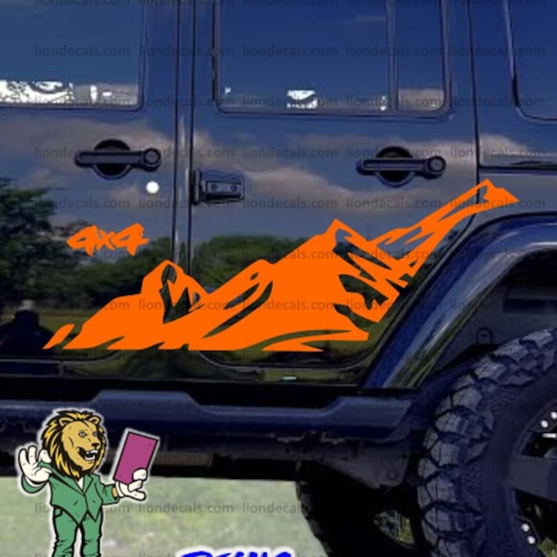 Jeep Mountain Decal - Etsy