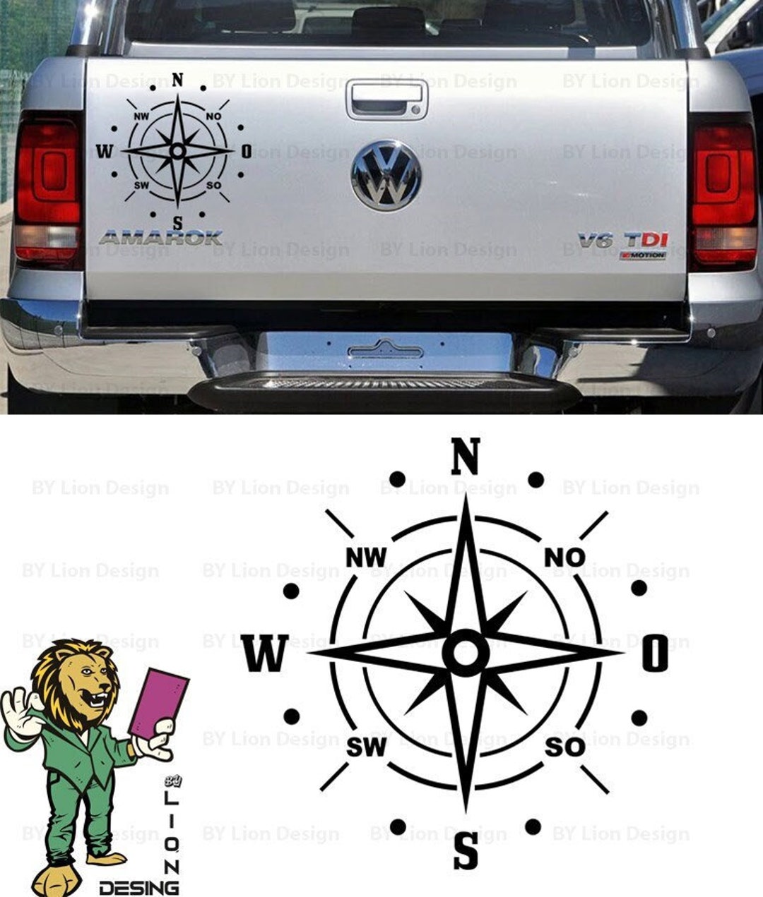 Off Road Compass Decal. Compass Caravan Decals. Compass Sticker - Etsy