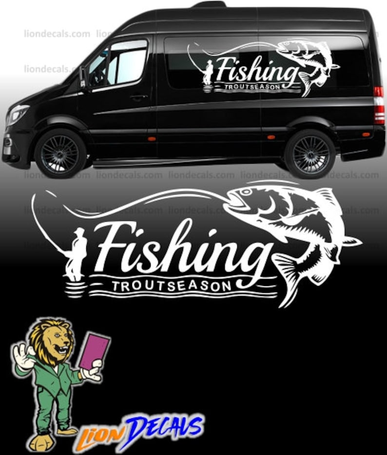 Fishing Car Decal. Hunting Decal. Fish Sticker - Etsy