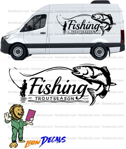 Fishing Car Decal. Hunting Decal. Fish Sticker - Etsy