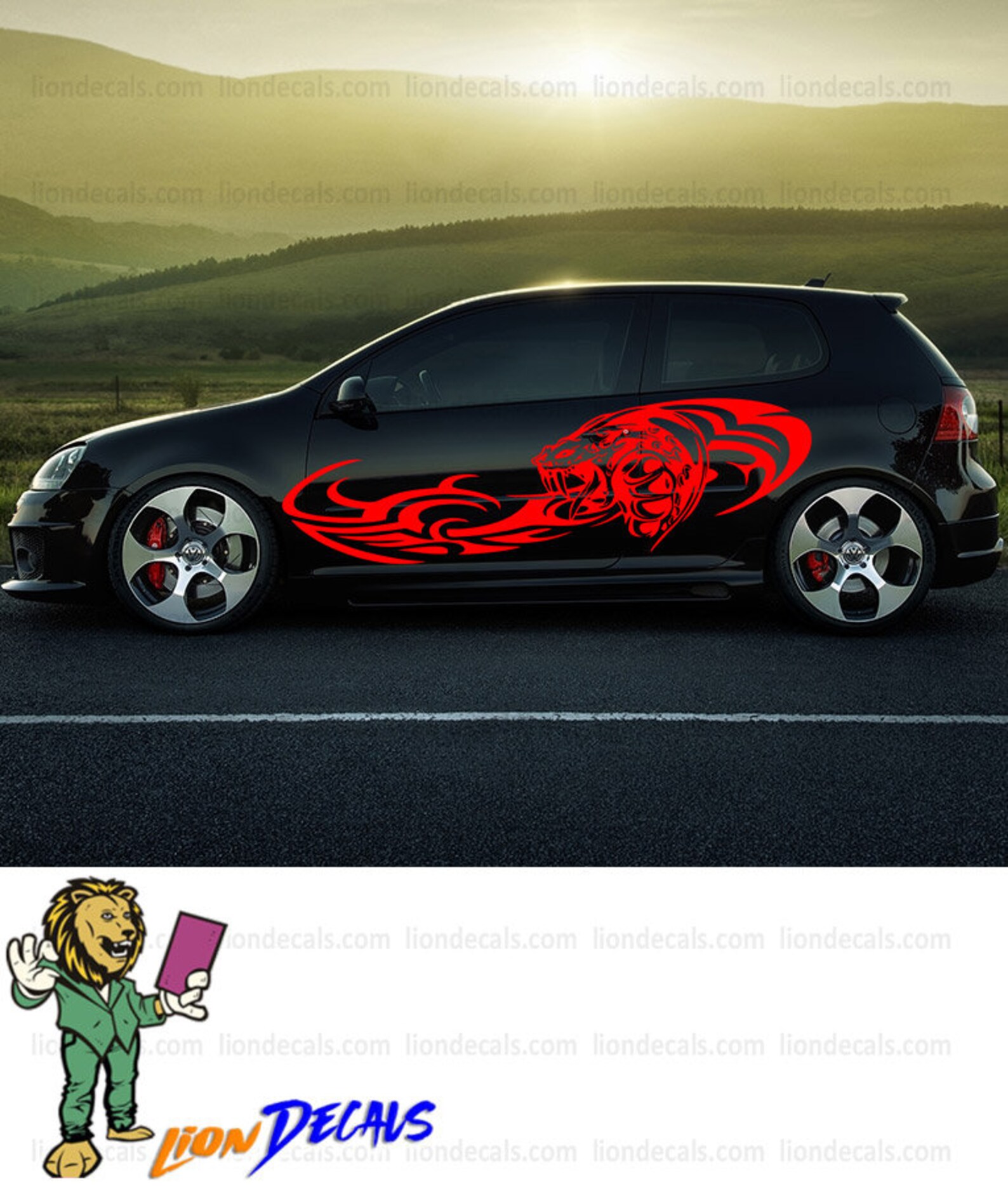Cobra Tribal Car Side Decal. Car Stickers - Etsy