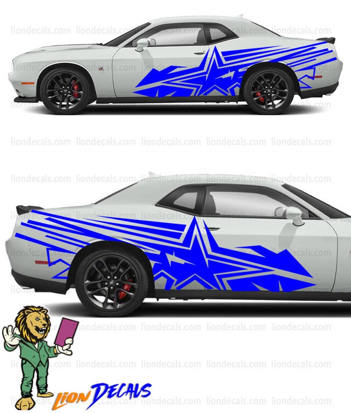 Big Star Car Side Decal. Star Car Side Stripe Decal - Etsy