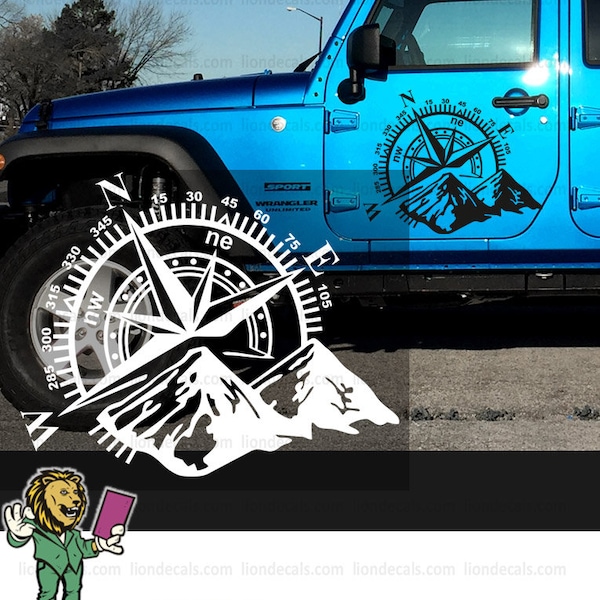 Compass Decal - Etsy