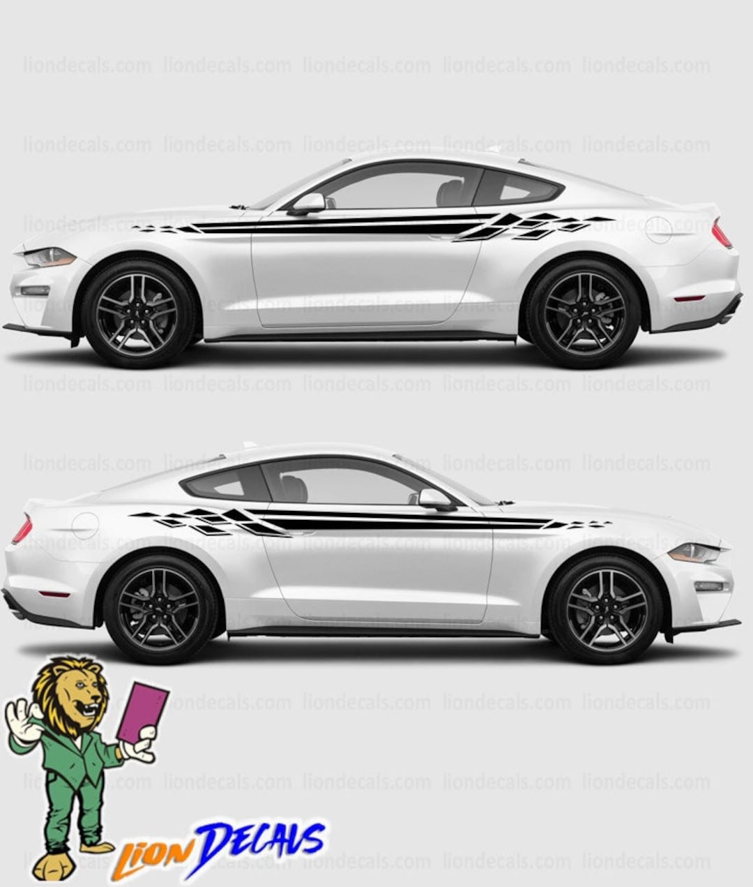 Car Side Racing Flag Decal. Car Racing Side Sticker. Racing Decal - Etsy