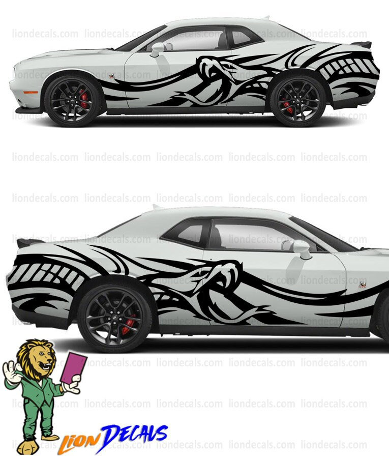 Snake Side Body Car Decal. Cobra Snake Car Sticker. Snake Car Body ...