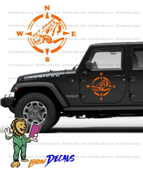 4x4 off Road Compass Decal. Mountain Compass Decal. Compass Sticker - Etsy