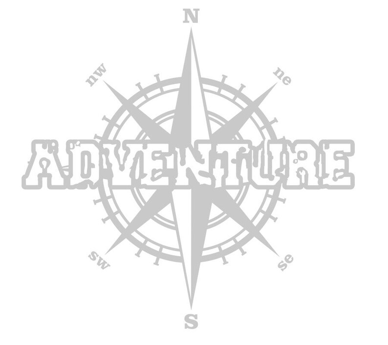 Adventure off Road Compass Decal. Adventure Compass Caravan Decals. - Etsy