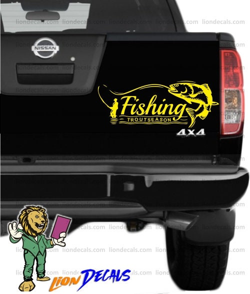 Fishing Car Decal. Hunting Decal. Fish Sticker - Etsy
