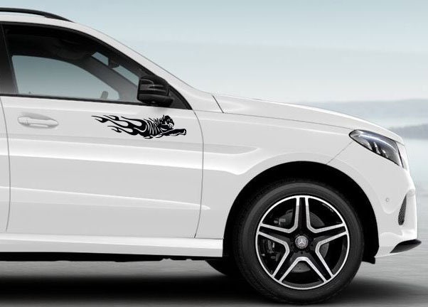 Tiger Side Trunk Car Sticker, Tiger Car Decal, Tiger Sticker - Etsy