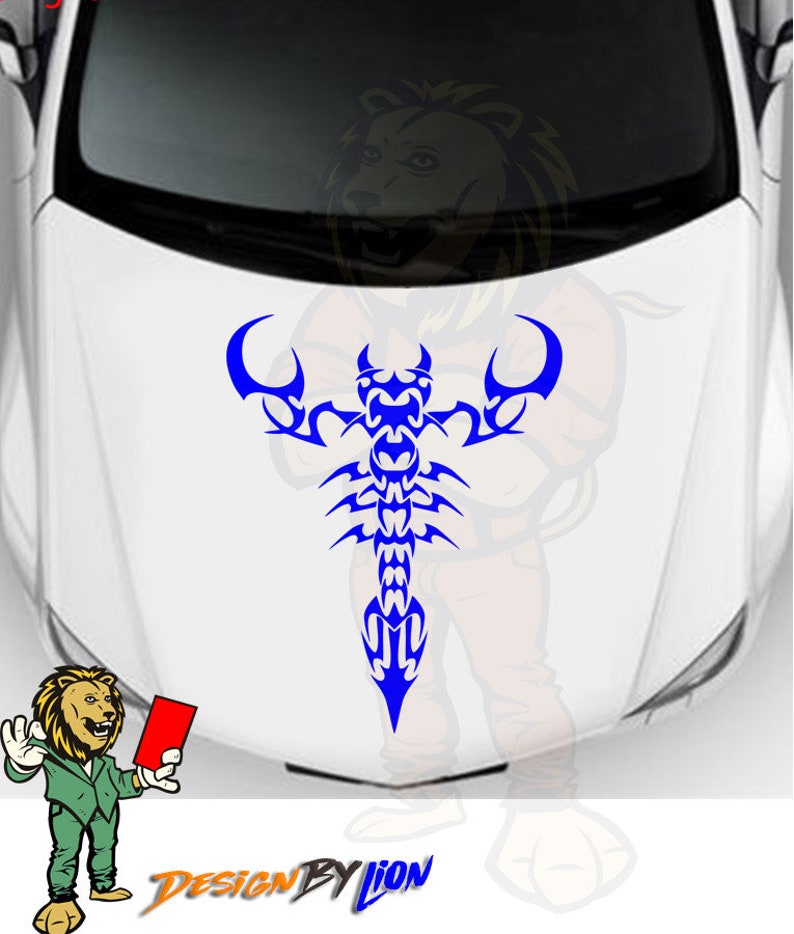 Scorpion Hood Car Decal. Scorpion Car Sticker. Charger - Etsy