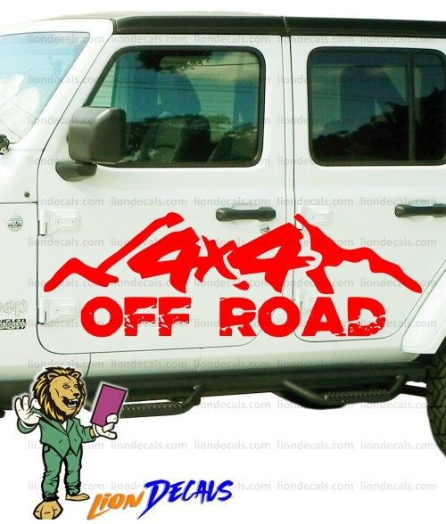 4x4 Mountain off Road Pickup Truck Decal. Mountain off Road - Etsy
