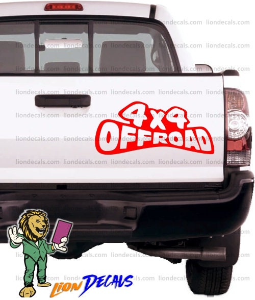 4x4 off Road Pickup Truck Decal. off Road Sticker. 4x4 off Road Sticker ...