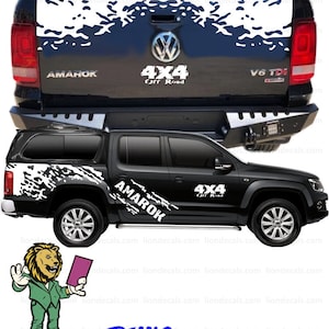 Volkswagen Amarok 4x4 off Road off Road Pickup Truck Decal. Amarok Side ...
