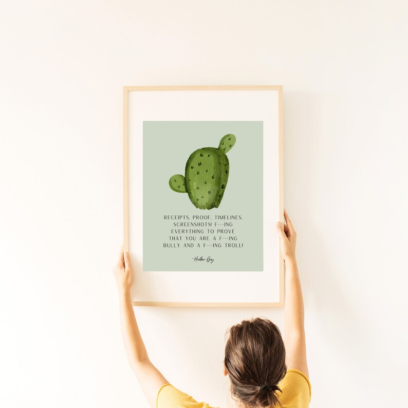 Receipts Proof Timeline Screenshots RHOSLC Cactus Digital Print ...