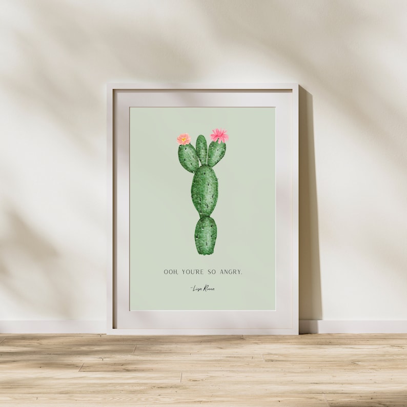 Lisa Rinna Housewives Ooh You're so Angry Quote Digital Print - Etsy