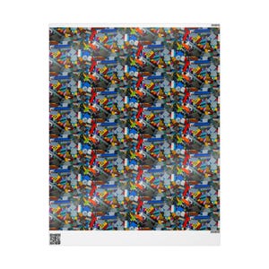 Lego Brick Photo Wrapping Paper, Kids Birthday Gift Wrap - Etsy