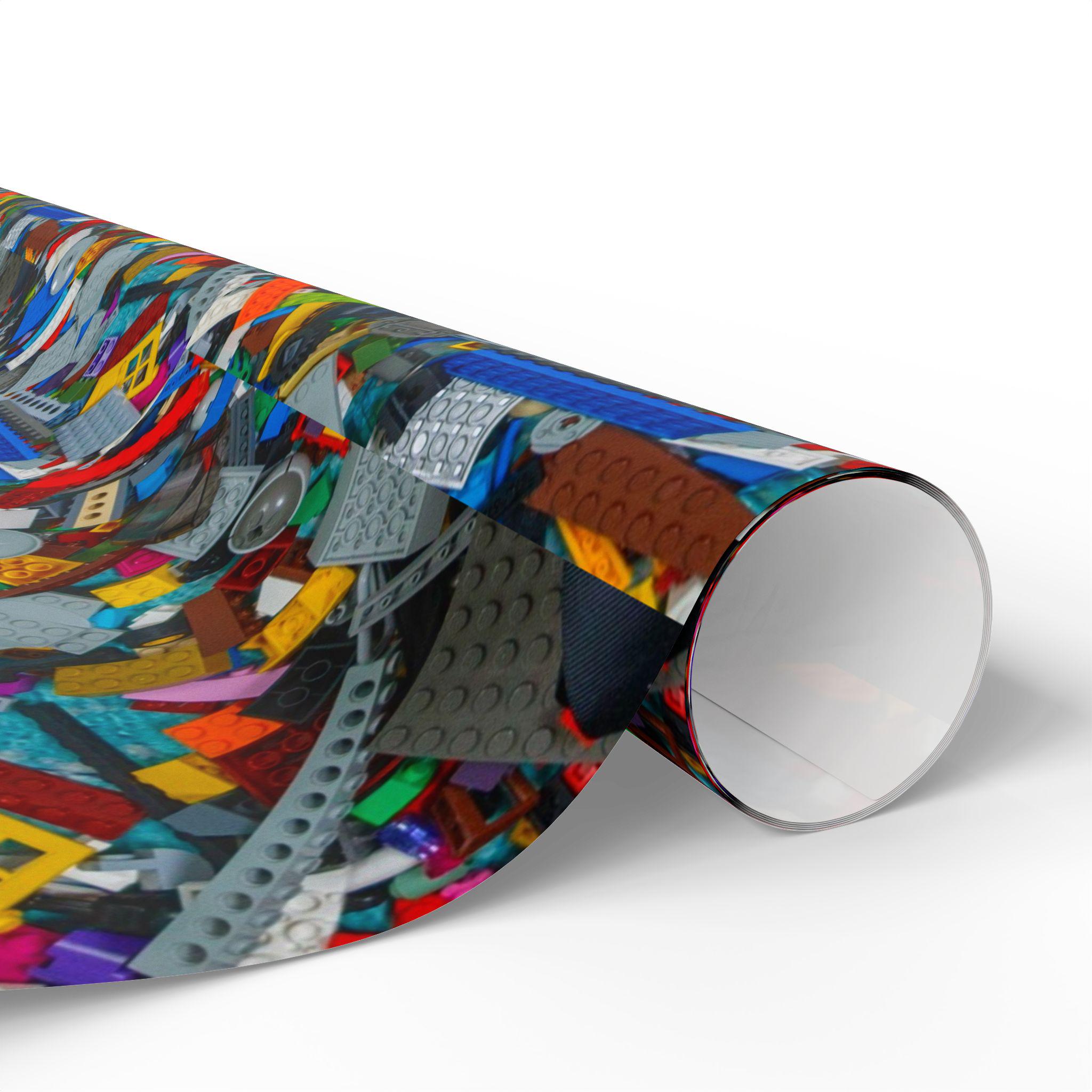Lego Brick Photo Wrapping Paper, Kids Birthday Gift Wrap - Etsy