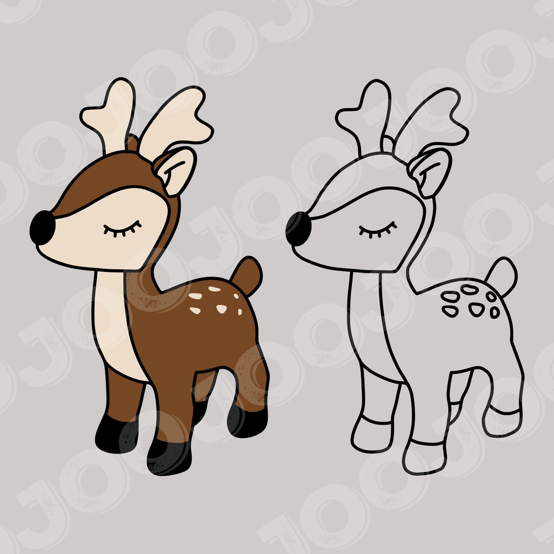 Deer Svg Baby Deer Svg Cute Deer Svg Baby Deer Onesie Deer - Etsy
