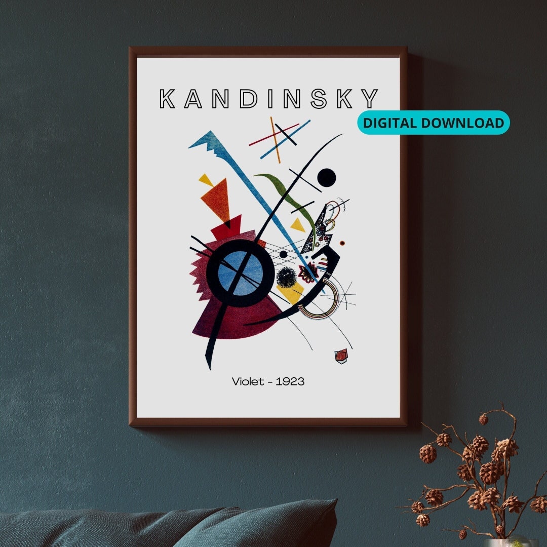 Wassily Kandinsky Poster | Violet, 1923, Kandinsky Wall Art, Museum ...