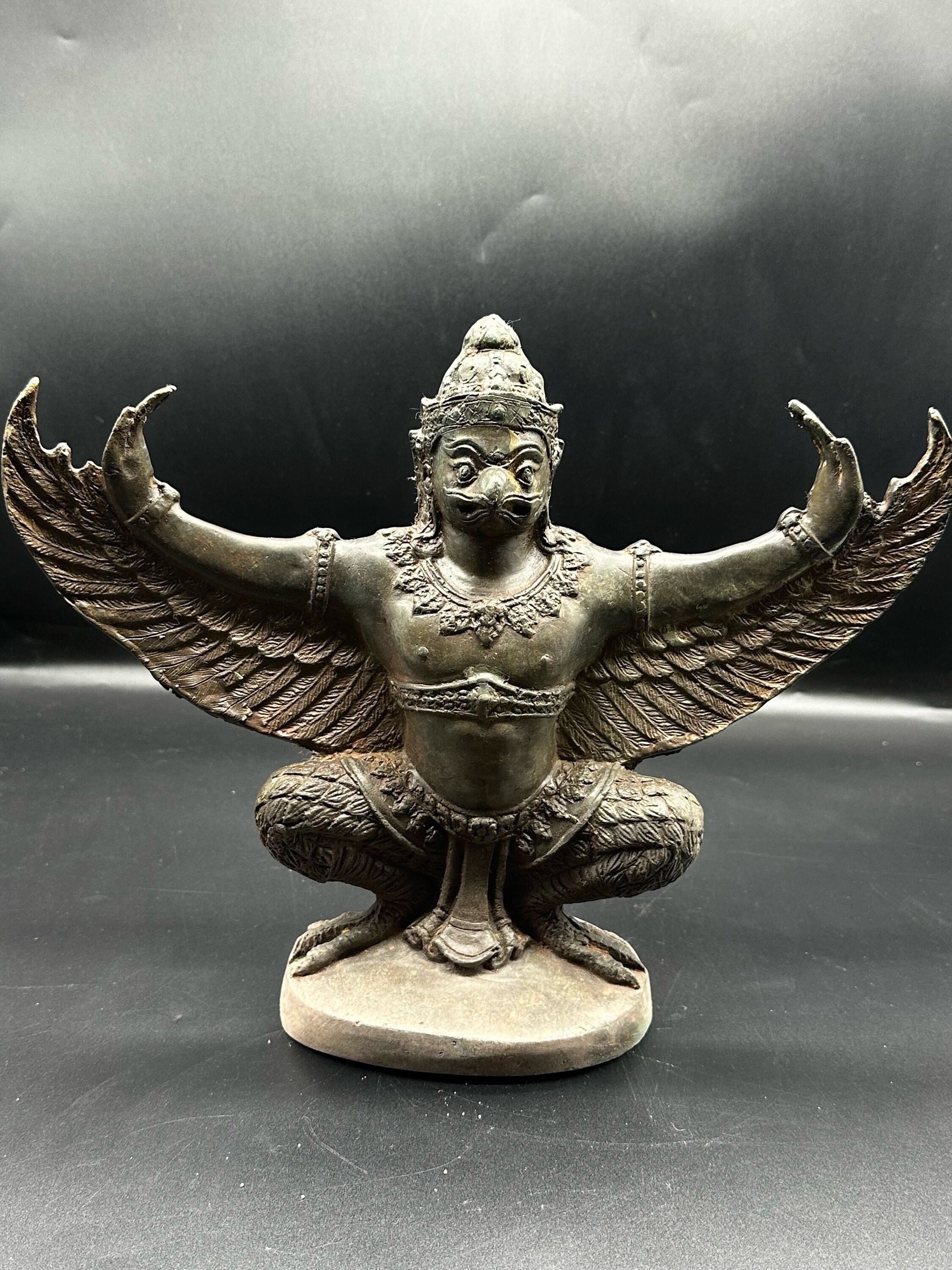 Old Ancient Garuda Statue Antique Banteay Srei Style Bronze - Etsy