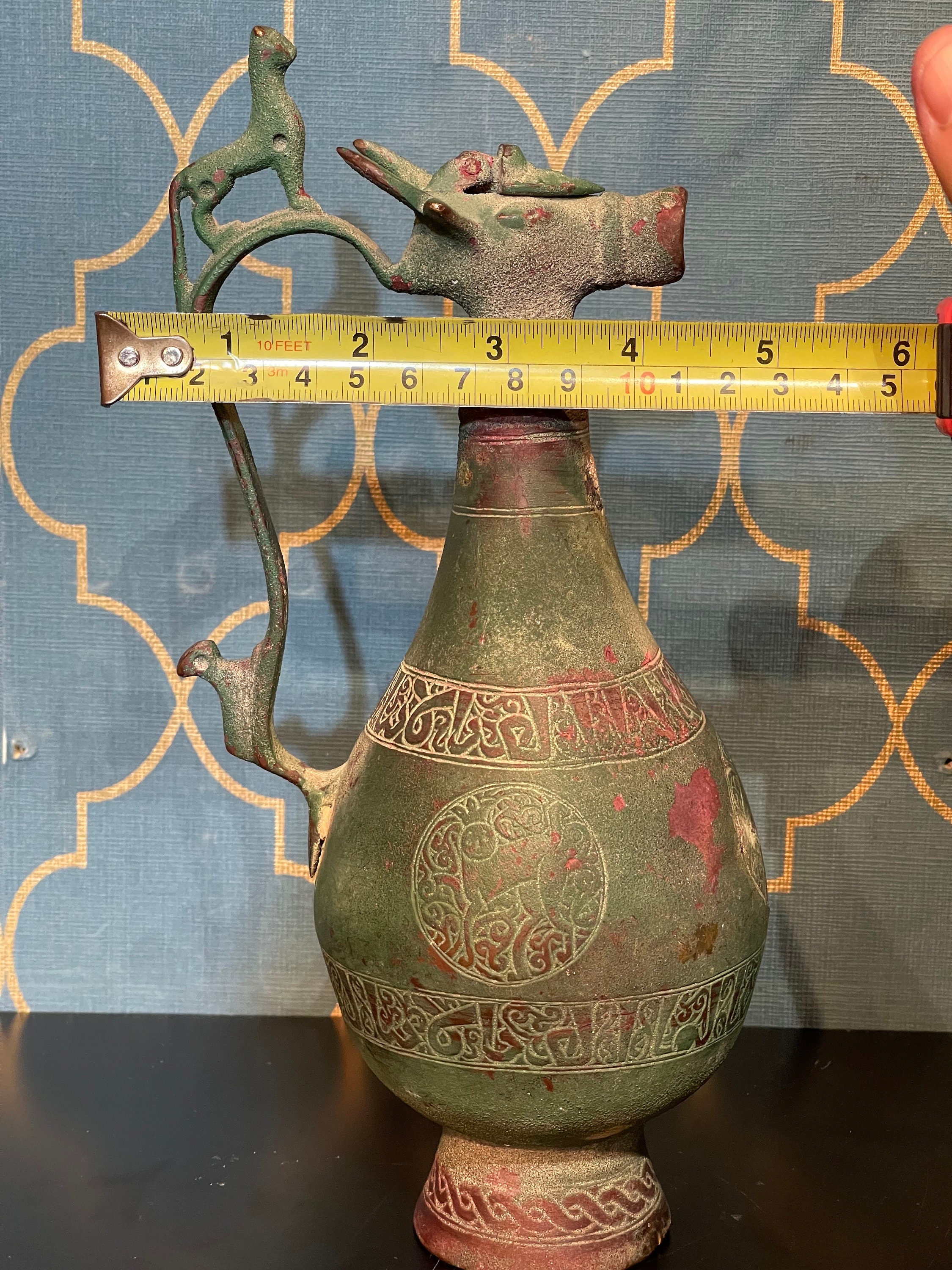 Very Beautiful Ancient Islamic Bronze With Silver Work and - Etsy