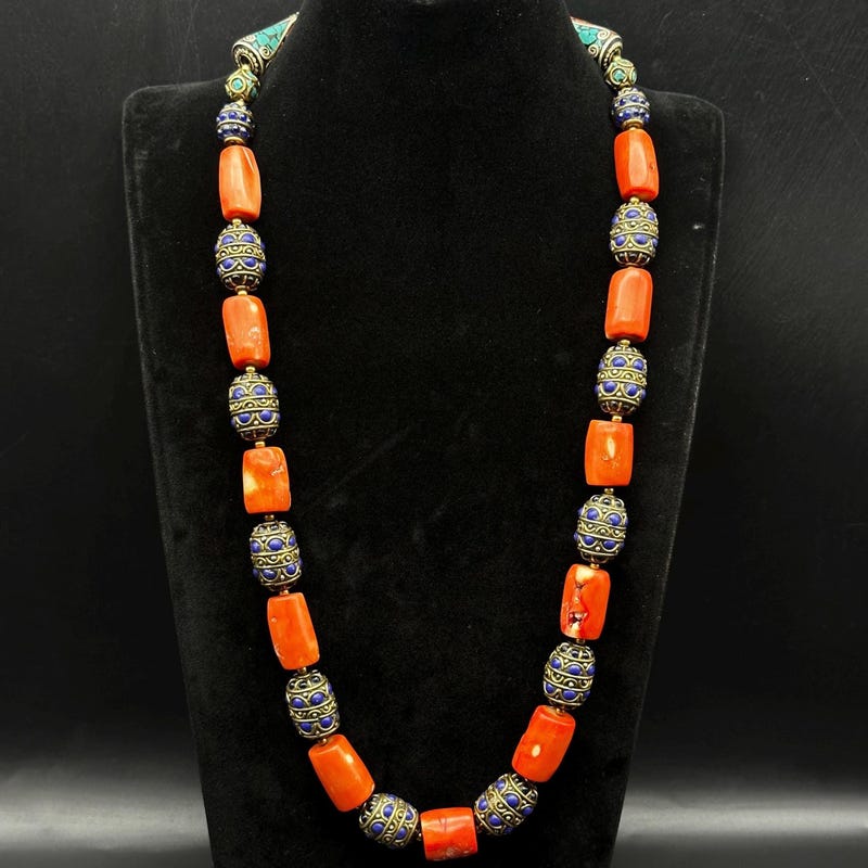 Tibetan Original Coral - Etsy UK