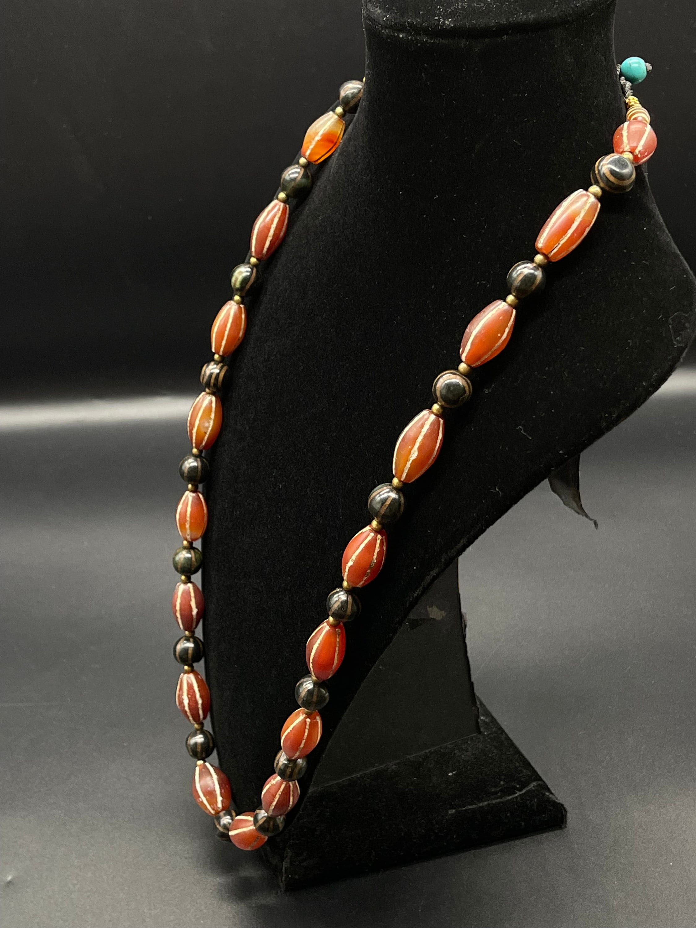 RARE !! Old Ancient Burmese Pyu Dynasty Agate Beads Necklace, Old Beads ...
