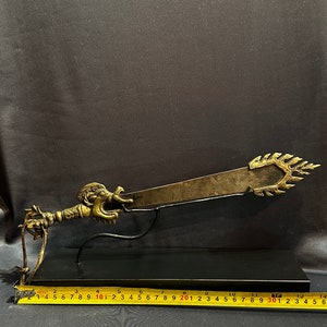 Tibetan Buddhist Ritual Sword With Dragon Handle & Flaming Tip, Tibetan ...