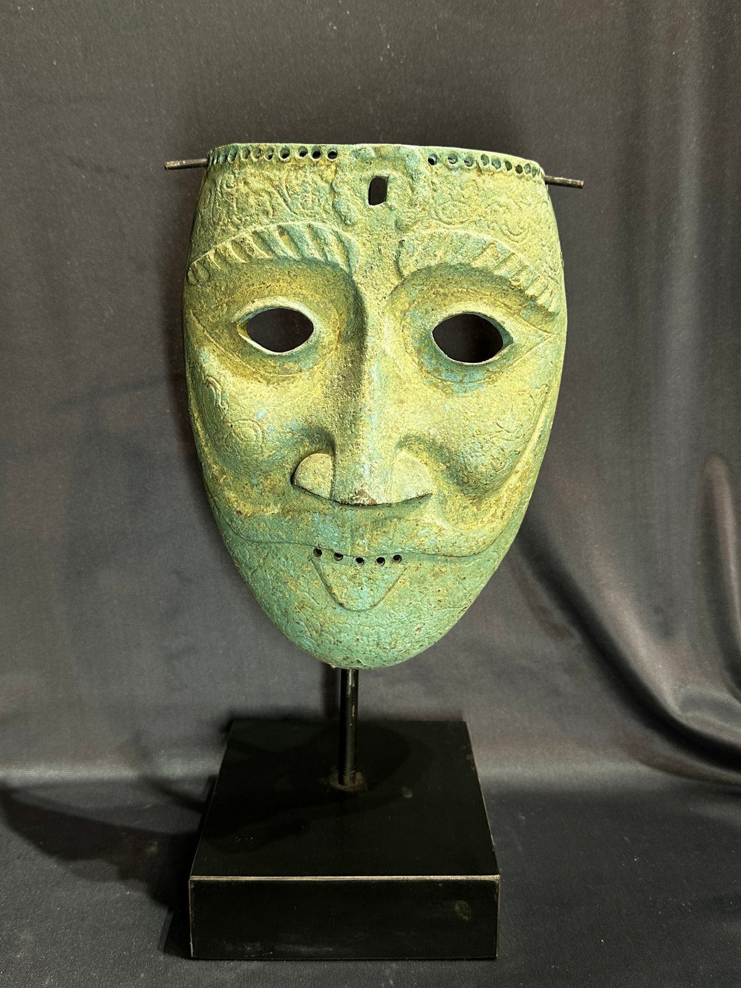 Ancient Han Dynasty Antique! Chinese Bronze Soldier Face Mask, Chinese ...