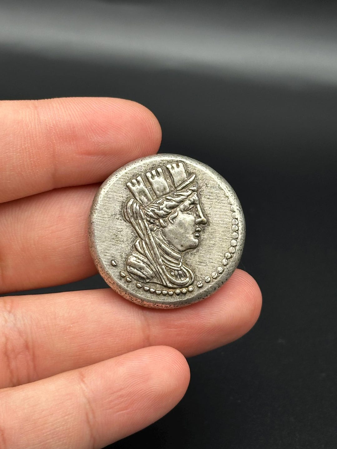 Beautiful Rare Ancient Roman King Face Coin Intaglio – Unique Antique ...