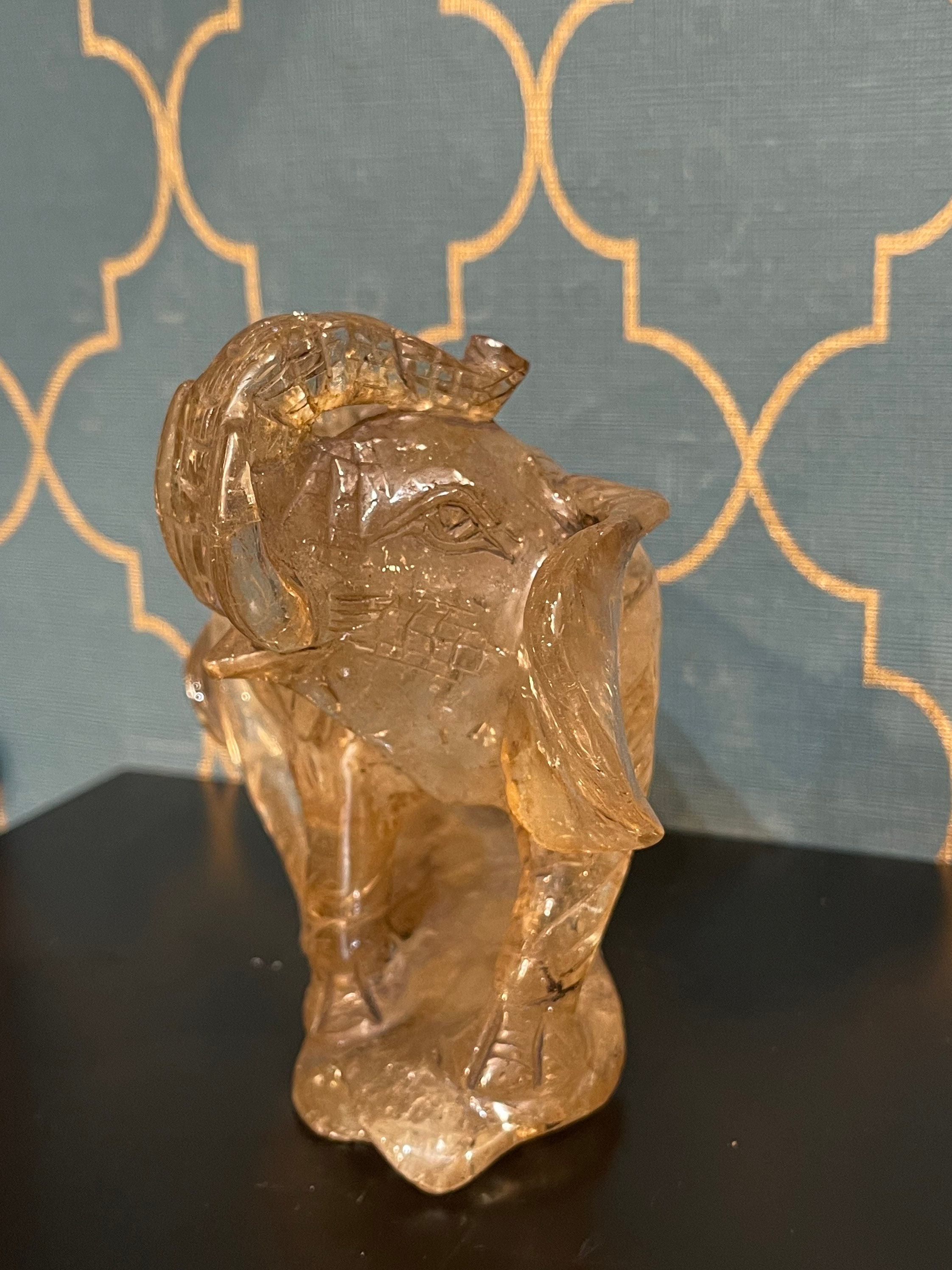 Very Beautiful Old Ancient Rock Crystal Elephant - Etsy