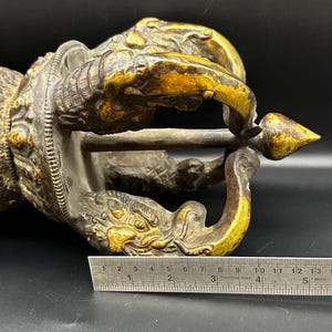 Antique Traditional Tibetan Bronze Vajra Dorje – 4-pronged Handmade ...