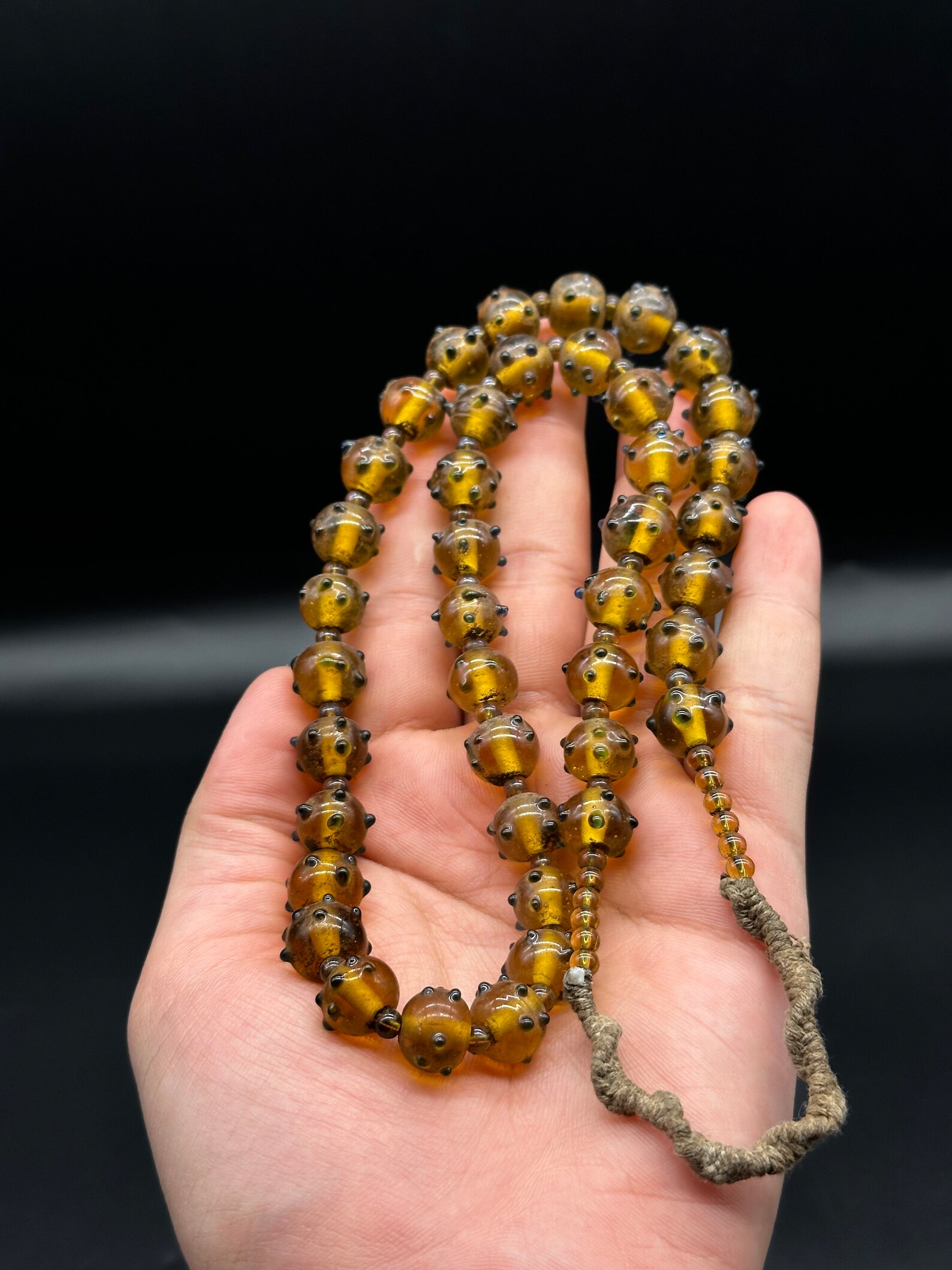 Old Ancient Yellow Colour Venetian Trade Beads Necklace - Etsy