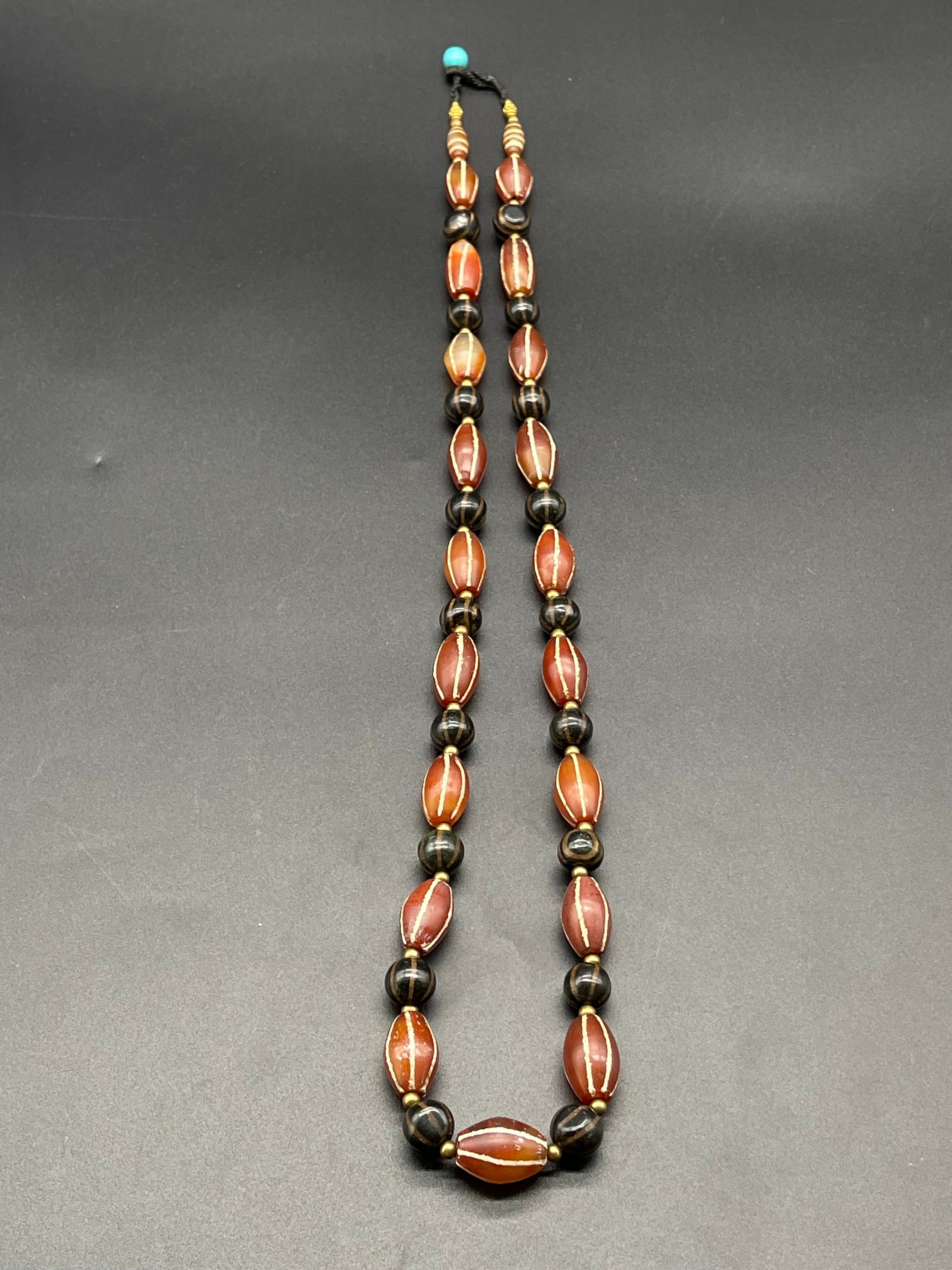 RARE Old Ancient Burmese Pyu Dynasty Agate Beads Necklace, Old Beads Necklace - Etsy