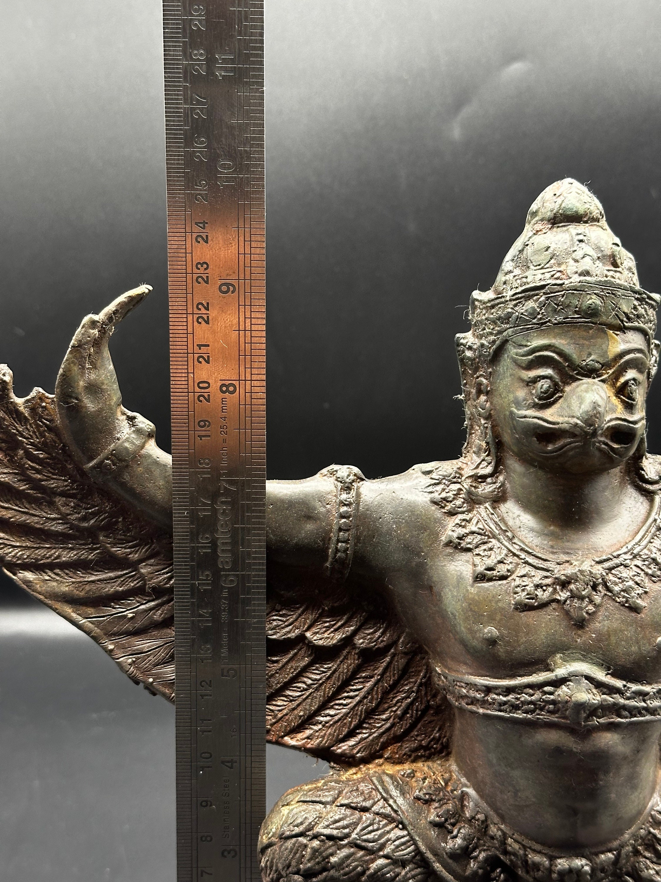 Old Ancient Garuda Statue Antique Banteay Srei Style Bronze - Etsy