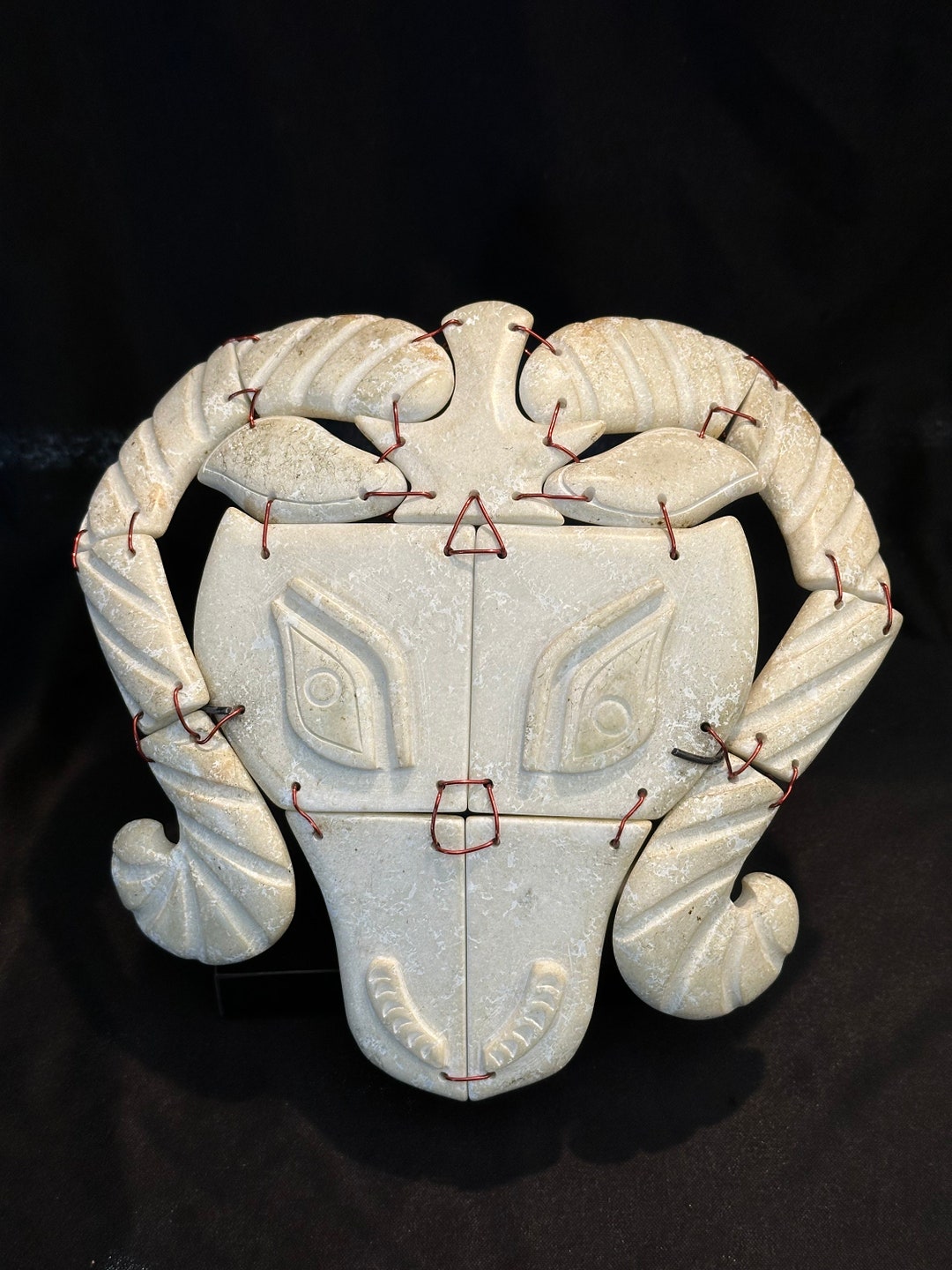 Very Gorgeous Ancient Chinese Carved Ram From Natural White Jade ...