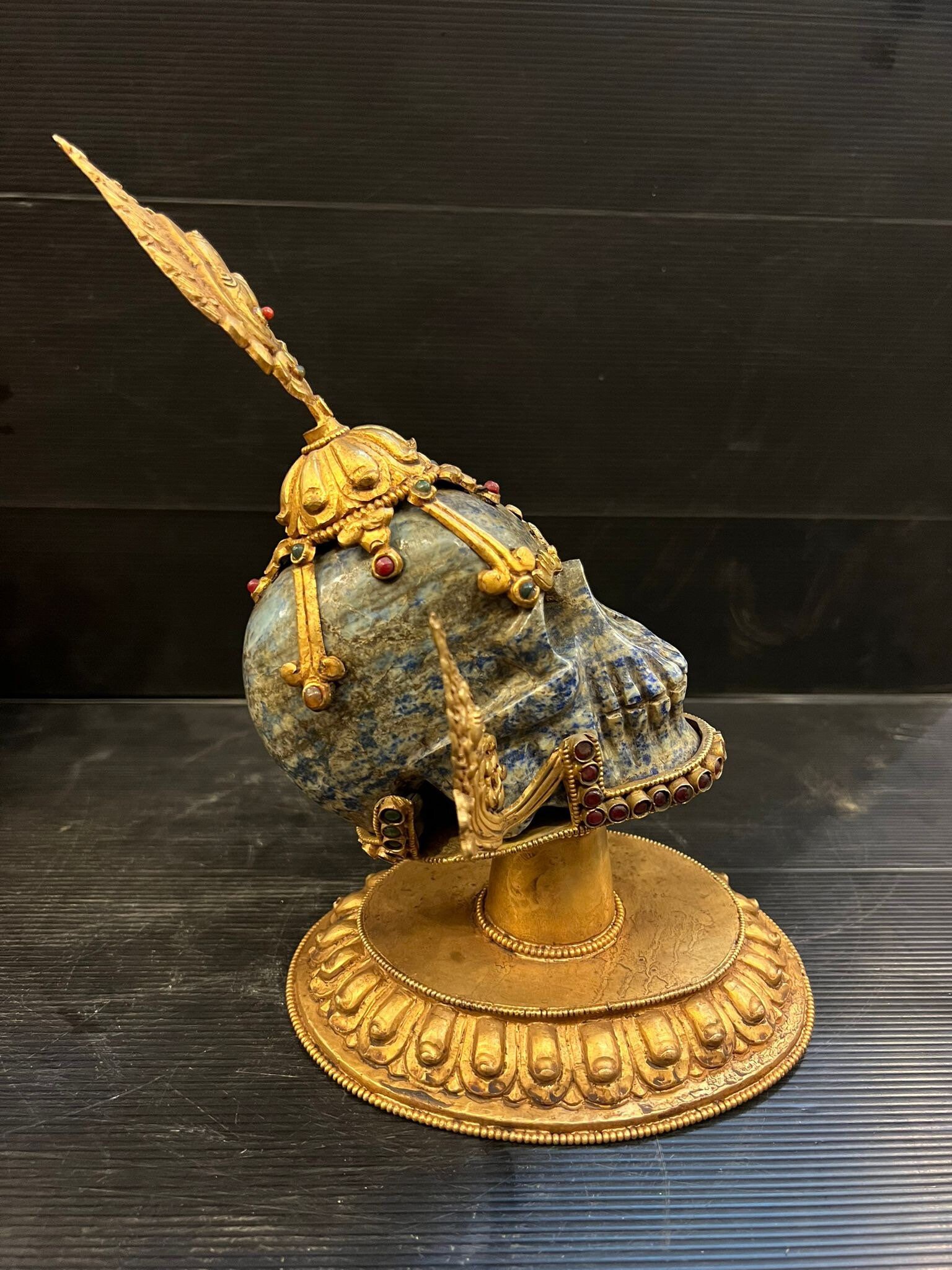 Unique Old Tibetan Buddhist Ceremony Skull Citipati Adorned With ...